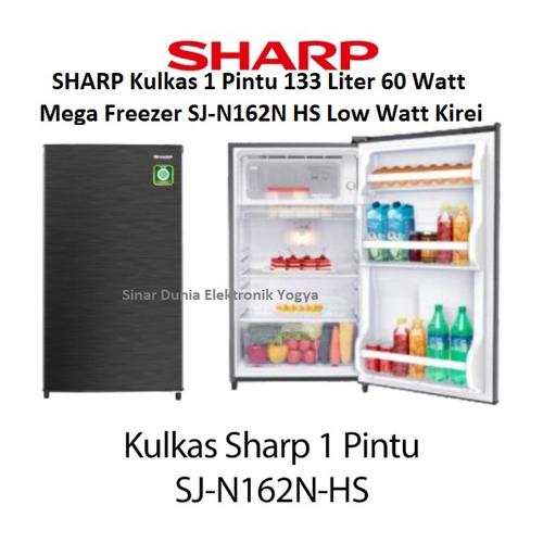 Jual SHARP Kulkas 1 Pintu 133L Low Watt 60W SJ-N162N HS Kirei SJN162N 162N - Kota Yogyakarta ...