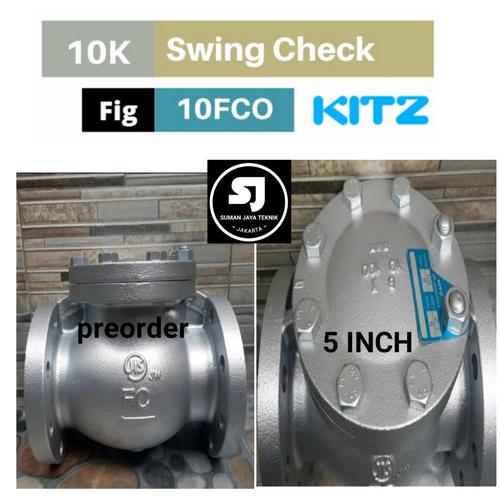 Jual SWING CHECK VALVE 5 INCH KITZ JIS 10K CAST IRON - Jakarta Pusat ...