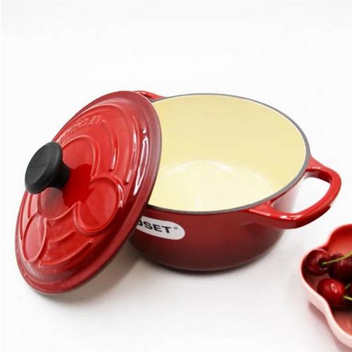 Jual Le Creuset Panci Bulat Enamel Desain Disney Mickey Ukuran 18cm ...
