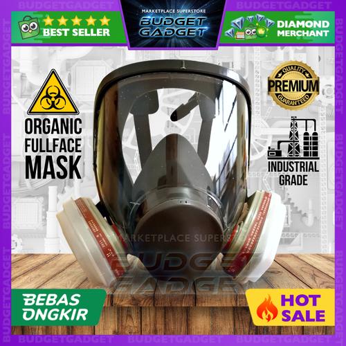 Jual Masker Gas Respirator Full Face Masker Cat Safety Lab Kimia ...