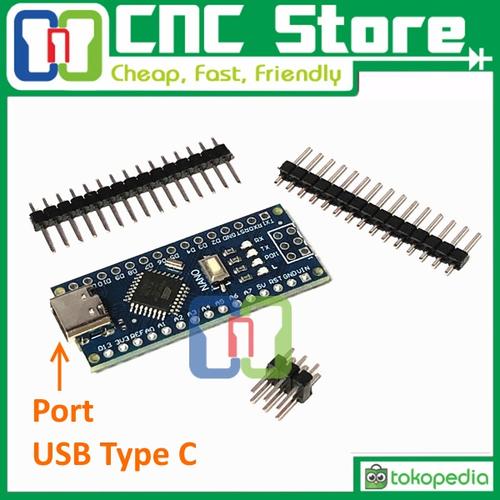 Jual NANO V3 USB-C ATMEGA328P CH340G 5V ARDUINO COMPATIBLE BOARD USBC ...