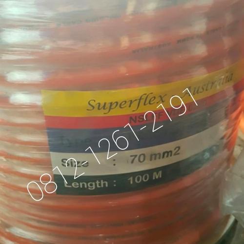 Jual WELDING CABLE SUPERFLEX 70MM X 100M COPPER 100% KABEL LAS FULL ...