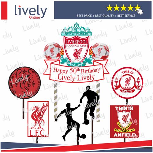 Jual Custom Nama Cake Topper Karakter LIVERPOOL Hiasan Ulang Tahun ...