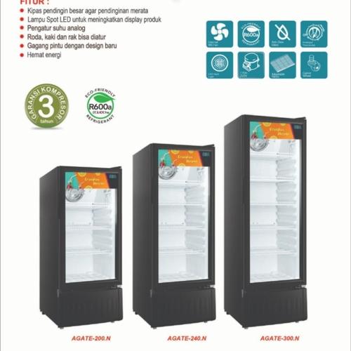 Jual Showcase Rsa Cooler Agate 240 Display Cooler Agate-240 222 Liter ...