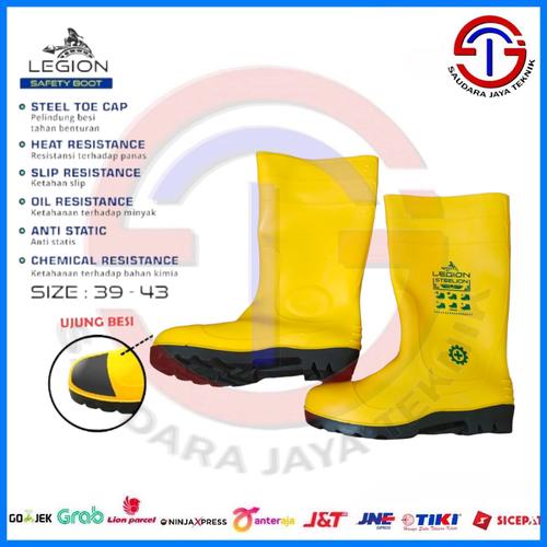 Jual SJT - LEGION Safety Boots Steelion Yellow size 39 40 41 42 43 - 39 ...