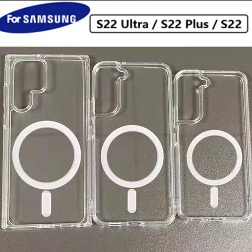 Jual Samsung S22 S21 Plus S22 Ultra Fe Magsafe Clear silicon Case ...