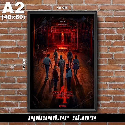 Jual Poster Film Stranger Things S4 - Official 3 40x60 + Frame - Tanpa ...