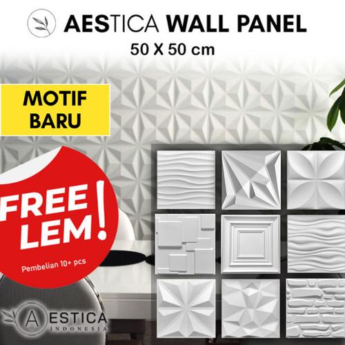 Promo 3D PVC Wall panel Dinding 50x50CM Wallpaper | Dekor rumah | Home ...