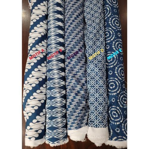 Jual Kain Motif Katun CVC Kain Batik Motif Batik Katun 003 (0.5 meter ...