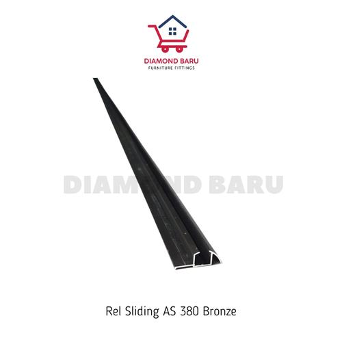 Jual Rel Sliding Pintu Lemari Geser AS 380/ Rel Tanam Aluminium Kayu ...