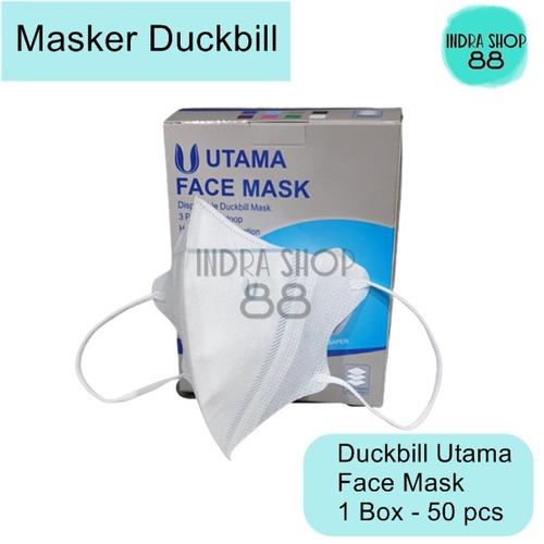 Jual Masker Duckbill UTAMA Embos Medis 3Ply Surgical Mask 1Box isi 50 ...