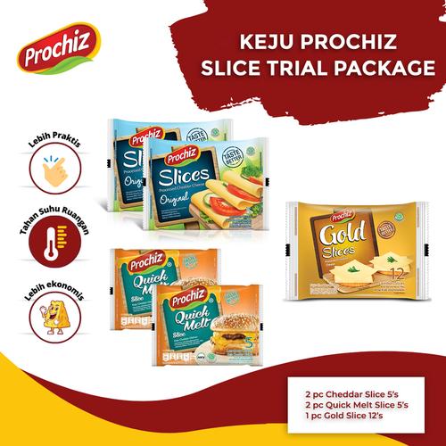 Promo Keju PROCHIZ Slice Trial Package (Cheddar, Gold, Quick Melt ...