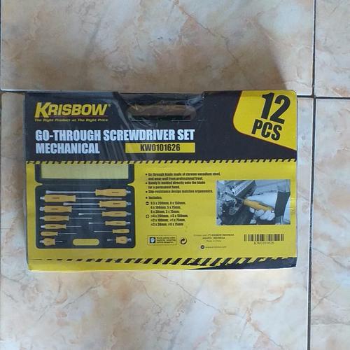 Jual SET OBENG MEKANIK OBENG PUKUL SCREWDRIVER SET 12PCS KRISBOW ...