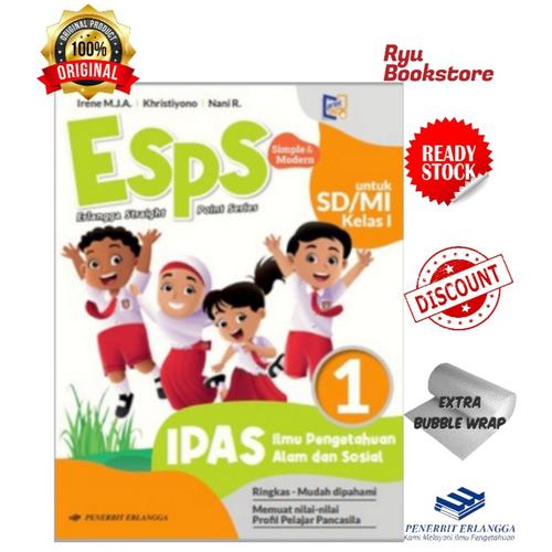 Jual Original ESPS IPAS Kelas 1 SD/Mi Kurikulum Merdeka - ERLANGGA - Jakarta Pusat - Ryu ...