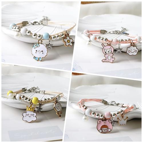 Jual Gelang Tali Anak Perempuan Korea Lucu Cantik Charm - Paus Pink ...