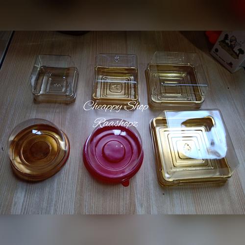Jual Cake Case Taro Mika Mooncake Case Tray Kue Bulan Mika Kue Plastik Roti - Bulat 6cm ...