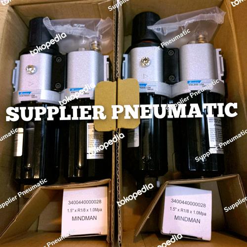 Jual Mindman Air Unit/ Air Filter Regulator Lubricator MACP300-10A Drat ...