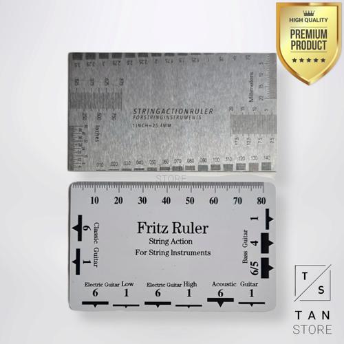 Promo Alat Pengukur String Senar Gitar Fritz Ruler Besi - Fritz ...