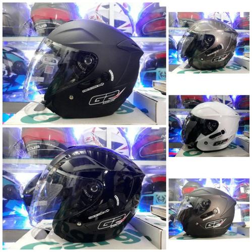 Jual HELM G2 OPTIMAX SOLID HELM DOUBLE VISOR 2 KACA HELM ORIGINAL Half ...