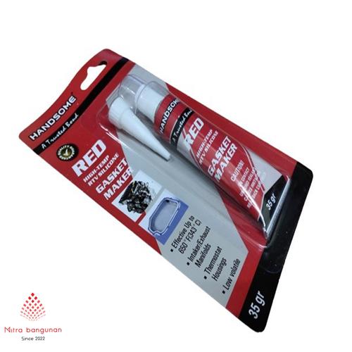 Jual Lem High Temp Red Silicone Sealant RTV Silikon Merah 650 35gr ...