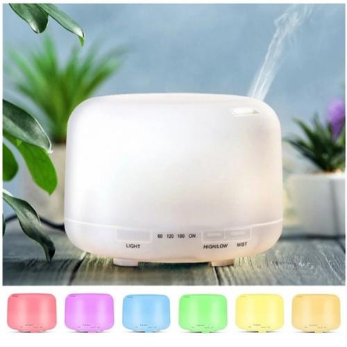 Jual Ultrasonic Humidifier Diffuser Air Purifier Aromatherapy 500ml ...