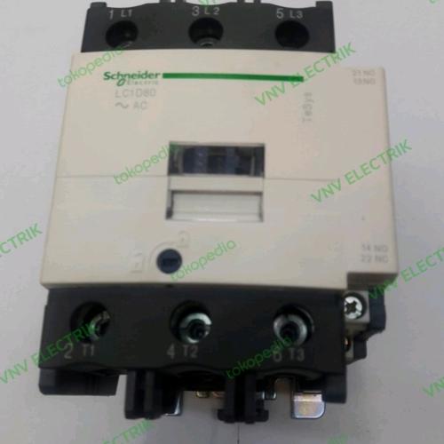 Jual Kontaktor / Contactor schneider LC1D80M7 / LC1D80 220V AC ...