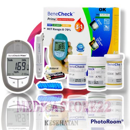 Jual Benecheck PRIME 3in1 Multi Monitoring System / Alat Cek Darah ...