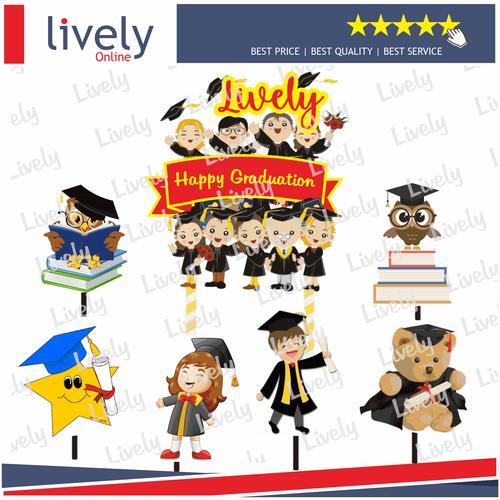 Jual Custom Nama Cake Topper GRADUATION Hiasan Ulang Tahun - Jakarta ...