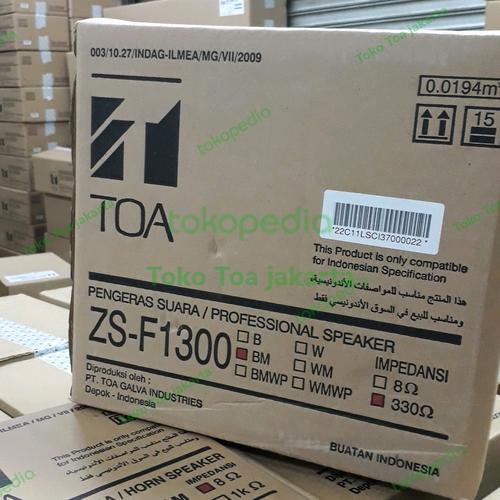 Jual TOA ZS F 1300 BM - Hitam - Jakarta Barat - Toko Toa jakarta | Tokopedia