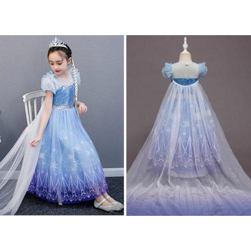 Jual Kostum Frozen Elsa 37 Dress Princess Baju Anak Tangan Balon Manik ...