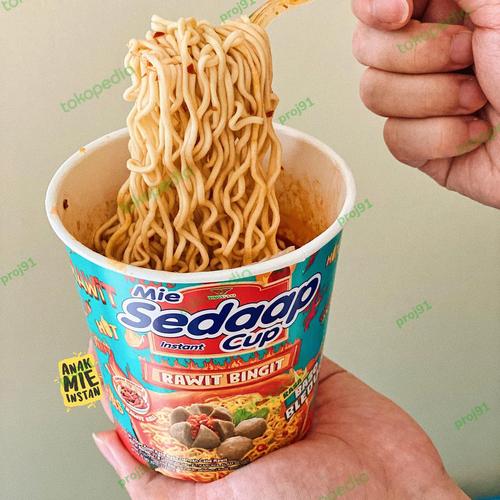 Jual Mie Sedap Cup Rawit Bingit Baso Bleduk / Sedap Bakso Rawit Bingit ...