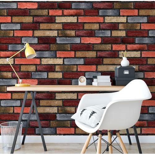 Jual Wallpaper Murah Motif Batu Bata Dinding Ruang Minimalis Vinyl ...