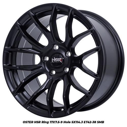 Jual Velg mobil ring 17 Voxy Vellfire Alphard Camry OSTER HSR r17 5X114 ...