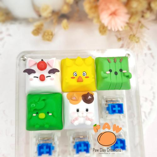 Jual Artisan keycaps + keycap lucu + Final Fantasy + Mechanical ...