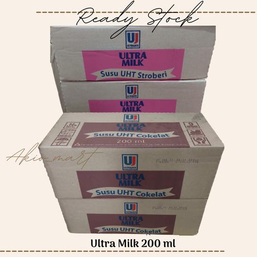 Jual Susu Ultra Milk 200 ml Susu UHT Dus / Karton isi 24 pcs ...