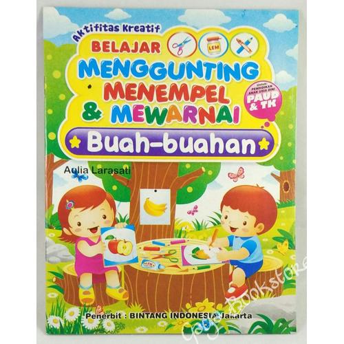 Jual Buku belajar menggunting, menempel dan mewarnai buah-buahan - Kota Tangerang - Dunia ...