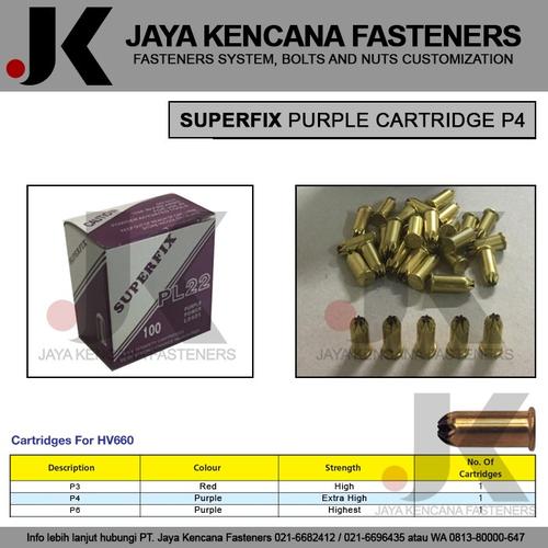 Jual Superfix PL 22 (P4) 5.6 / 15 Purple Cartridge Mesiu Untuk Paku ...