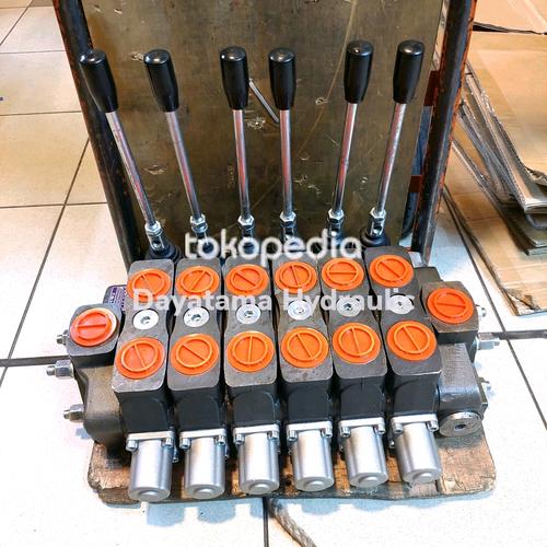 Jual PC180/6P HAND VALVE/HAND CONTROL VALVE HYDRAULIC 180LPM 6 TUAS ...
