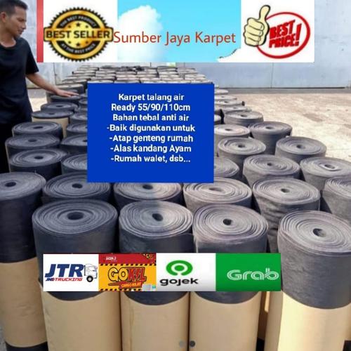 Jual karpet talang hitam polos 55/90/110cm**harga per meter. - Jakarta ...