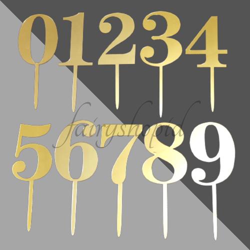 Jual TOPPER ANGKA POLOS TINGGI 15 CM / TOPPER CAKE USIA UMUR TAHUN ...