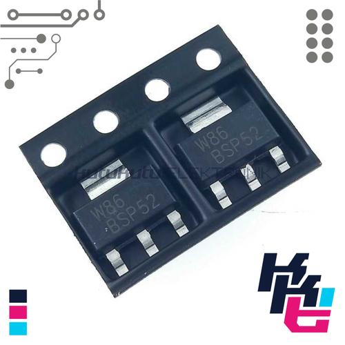 Jual BSP52 SOT-223 BSP 52 NPN SMD Darlington Transistor - Jakarta Barat - KutuKutu Elektronik ...