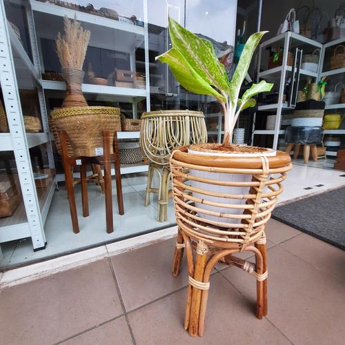 Jual Standing Pot Rotan / Cover Pot Rotan / Vas Rotan / Vas Tanaman ...