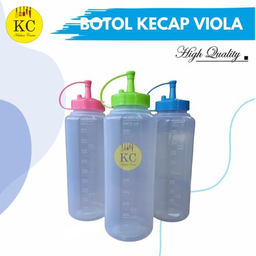 Jual viola botol kecap botol sauce mayonnaise botol kecap 1000 ml ...