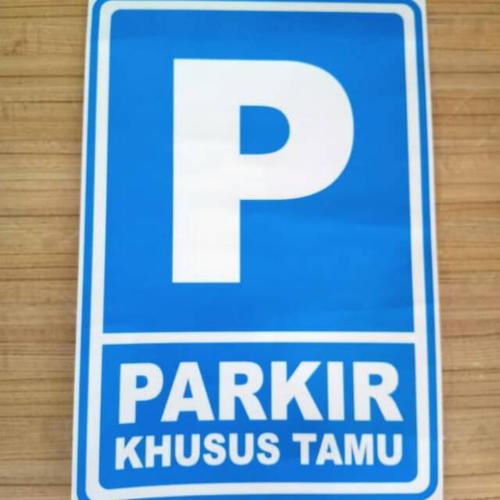 Jual STIKER RAMBU PARKIR KHUSUS TAMU / STICKER SIGN PARKIR KHUSUS TAMU ...