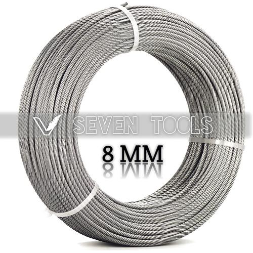 Jual Kawat sling baja 8 mm Wire Rope tali sling baja Galvanish 8 mm ...