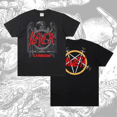 Jual LAWLESS X SLAYER [ORIGINAL] - BLACK EAGLE SS - BLACK - Hitam, XL ...