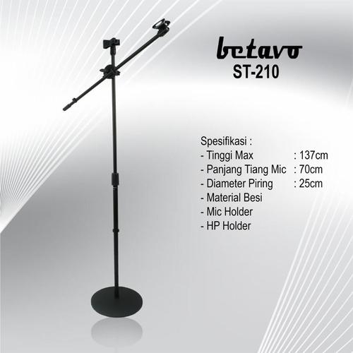 Jual Stand Mic BETAVO ST-210 PROFESSIONAL STAND MICROPHONE - Jakarta ...