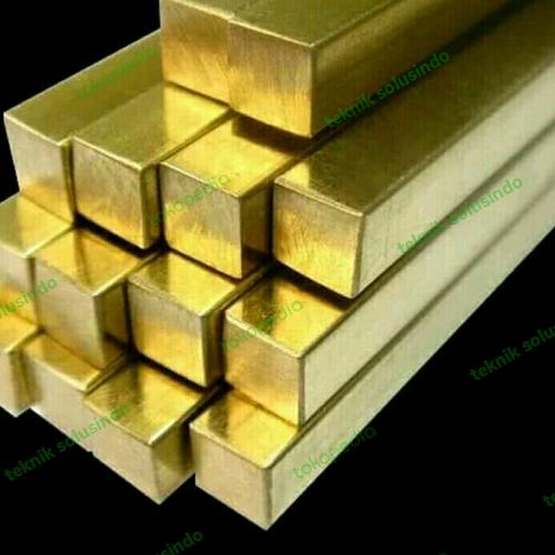 Jual as kotak kuningan / brass bar kunungan 5mm x 5mm x 1000mm ...