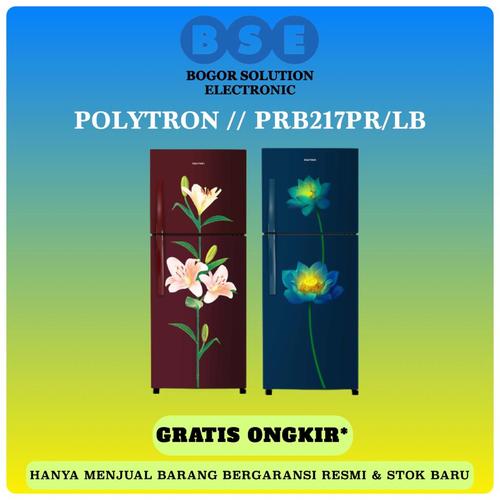 Promo POLYTRON PRB217 Kulkas 2 Pintu Metalic Series Kulkas Polytron PRB ...