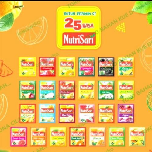 Jual nutrisari aneka rasa 11grx10psc nutri sari(kami ada 33 varian rasa ...